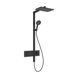 Hansgrohe Raindance Alive Q Duschsystem 24581670 1 Strahlart wassersparend mit ShowerSelect Comfort, EcoSmart, 8 l/min, schwarz matt