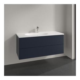 Villeroy & Boch Villeroy und Boch Antao Waschtisch-Unterschrank L06000HG 118,8x50,4x49,3cm, ohne Frontstruktur, midnight blue matt lacquer