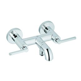 Kludi Nova Fonte Wannenf&uuml;ll- und Brausearmatur 205400515 Wandmontage, Umstellung Wanne/Brause, chrom