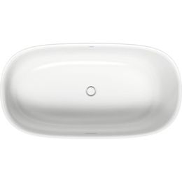 Duravit Zencha Badewanne 700462000000000 160 x 85 x 45,5 cm, freistehend, mit zwei R&uuml;ckenschr&auml;ge, wei&szlig;