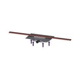 Kessel Linearis Duschrinne 45303.10 1000 mm, Copper geb&uuml;rstet, Megastop