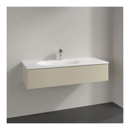 Villeroy & Boch Villeroy und Boch Antao Waschtisch-Unterschrank L03000HJ 118,8x25,6x49,3cm, ohne Frontstruktur, silk grey matt lacquer, mit Beleuchtung