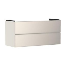 Hansgrohe Xevolos E Waschtischunterschrank 54185790 1180x555x475mm, 2 Schubladen, sandbeige matt, sandbeige metallic