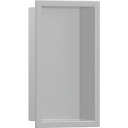 Hansgrohe XtraStoris Original Wandnische 56092380 mit Rahmen, 150 x 300 x 70 mm, betongrau
