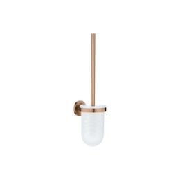 Grohe Essentials WC-B&uuml;rstengarnitur 40374DL1 warm sunset geb&uuml;rstet, Wandmodell, verdeckte Befestigung