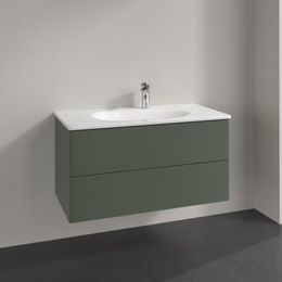 Villeroy & Boch Villeroy und Boch Antao Waschtisch-Unterschrank K05000HL 98,8x50,4x49,6cm, ohne Frontstruktur, leaf green matt lacquer