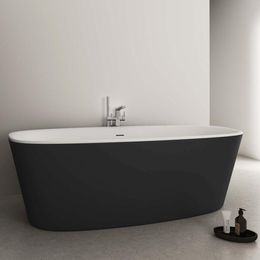 Ideal Standard Dea Badewanne K8722V3 190 x 90 cm, wei&szlig;/schwarz matt, freistehend