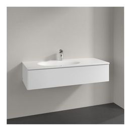 Villeroy & Boch Villeroy und Boch Antao Waschtisch-Unterschrank L03100MT 118,8x25,6x49,3cm, mit Frontstruktur, white matt lacquer, mit Beleuchtung