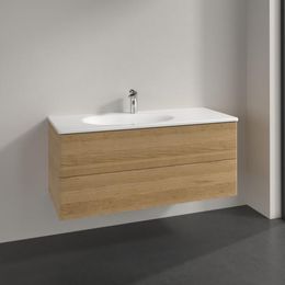 Villeroy & Boch Villeroy und Boch Antao Waschtisch-Unterschrank K06100HN 118,8x50,4x49,3cm, mit Frontstruktur, honey oak