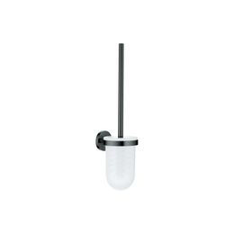Grohe Essentials WC-B&uuml;rstengarnitur 40374A01 hard graphite, Wandmodell, verdeckte Befestigung