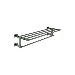Grohe Essentials Cube Badetuchhalter 40512AL1 55,8 cm, Multi, verdeckte Befestigung, hard graphite geb&uuml;rstet
