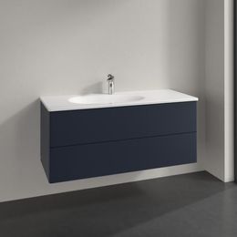 Villeroy & Boch Villeroy und Boch Antao Waschtisch-Unterschrank K06000HG 118,8x50,4x49,3cm, ohne Frontstruktur, midnight blue matt lacquer