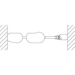 Kermi Pega Pendelt&uuml;r 1-fl&uuml;gelig mit Festfeld PE1GL08018VAK 80x185cm, silber hochglanz, ESG klar, links