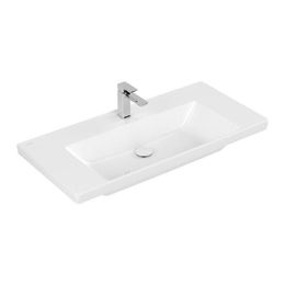 Villeroy & Boch Villeroy und Boch Subway 3.0 Schrank-Waschtisch 4A70A201 100x47cm, mit 1 Hahnloch/ohne &Uuml;berlauf, wei&szlig;
