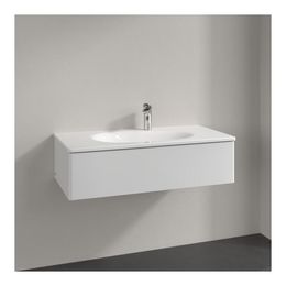 Villeroy & Boch Villeroy und Boch Antao Waschtisch-Unterschrank L02000GF 98,8x25,6x49,3cm, ohne Frontstruktur, glossy white lacquer, mit Beleuchtung