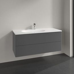 Villeroy & Boch Villeroy und Boch Antao Waschtisch-Unterschrank K06100GK 118,8x50,4x49,3cm, mit Frontstruktur, anthracite matt lacquer