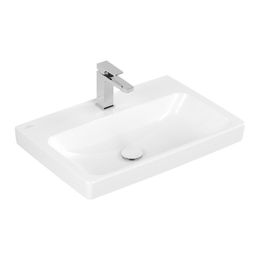 Villeroy & Boch Villeroy und Boch Architectura Waschbecken 4A8766T2 650 x 445 x 165 mm, Wei&szlig; Alpin AntiBac CeramicPlus, ohne &Uuml;berlauf