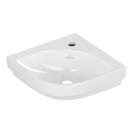 Villeroy & Boch Villeroy und Boch Subway 3.0 Eck-Handwaschbecken 43714601 32cm Schenkell&auml;nge, mit Hahnloch/ohne &Uuml;berlauf, wei&szlig;