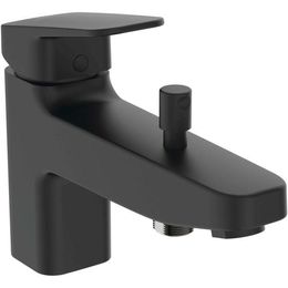 Ideal Standard CeraPlan Badearmatur BD257XG silk black, mit Auslauf, Ausladung 153mm