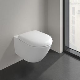 Villeroy & Boch Villeroy & Boch Antao WC 370x560x355mm Rund wandh. 4674T0RW Abg. waagr. m. TwistFlush StoneWhite c+