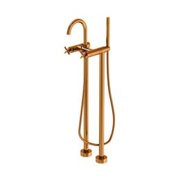 Steinberg Serie 250 Wannen-Zweigriff-Armatur 2501162RG Ausladung 153mm, freistehende Montage, Rose Gold