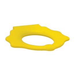 Geberit Bambini WC-Sitzring 573372000 mit St&uuml;tzfunktion, Schildkr&ouml;tendesign, verkehrsgelb
