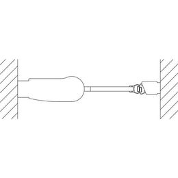 Kermi Pega Pendelt&uuml;r 1-fl&uuml;gelig PE1WL07520VAK 75x200cm, silber hochglanz, ESG klar, links