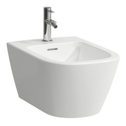 Laufen Meda Wandbidet H8301100003021 36x54cm, verdeckte Befestigung, mit &Uuml;berlauf, mit Hahnloch, wei&szlig;