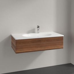 Villeroy & Boch Villeroy und Boch Antao Waschtisch-Unterschrank K02100HM 98,8x25,6x49,3cm, mit Frontstruktur, warm walnut