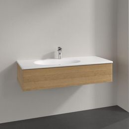 Villeroy & Boch Villeroy und Boch Antao Waschtisch-Unterschrank L03100HN 118,8x25,6x49,3cm, mit Frontstruktur, honey oak, mit Beleuchtung