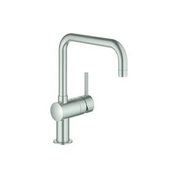 Grohe Sp&uuml;ltischeinhebelmischer Minta U-Auslauf, schwenkbar, supersteel