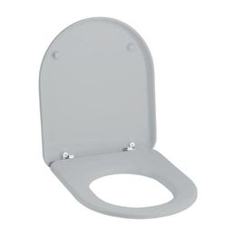Geberit Mango WC-Sitz 573800010 manhattan, mit Deckel, Scharniere verchromt, f&uuml;r WC 205200