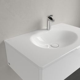 Villeroy & Boch Villeroy und Boch Antao Schrankwaschtisch 4A7584R1 80x50cm, eckig, 1 Hahnloch, verdeckter &Uuml;berlauf, wei&szlig; C-plus