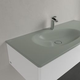 Villeroy & Boch Villeroy und Boch Antao Schrankwaschtisch 4A77L2R8 120x50cm, eckig, 1 Hahnloch, ohne &Uuml;berlauf, morning green C-plus