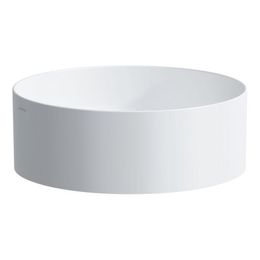 Laufen Living Square Waschtisch-Schale 8114354001121, LCC, 38x38cm, ohne &Uuml;berlauf und Hahnloch, Saphirkeramik