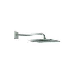 Grohe Rainshower Kopfbrauseset 26564DC0 supersteel, Brausearm 42,2 cm, mit Durchflussbegrenzer