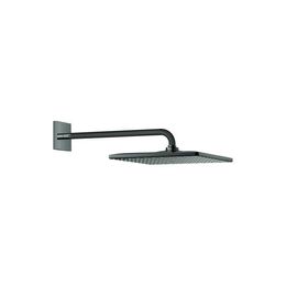 Grohe Rainshower Kopfbrauseset 26564A00 hard graphite, Brausearm 42,2 cm, mit Durchflussbegrenzer