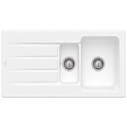 Villeroy & Boch Villeroy & Boch Architectura Einbausp&uuml;le 336501R1 mit Ablaufgarnitur und Handbet&auml;tigung, wei&szlig;