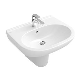 Villeroy & Boch Villeroy & Boch O.Novo Waschtisch 516055R1 55 x 45 cm, weiss Ceramicplus, 1 Hahnloch