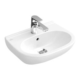 Villeroy & Boch Villeroy & Boch O.Novo Compact Waschtisch 51665501 55 x 37 cm, weiss, mit Hahnloch und &Uuml;berlauf