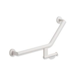HEWI System 900 Winkelgriff 900.22.30360DX 620 x 283 mm, Edelstahl pulverbeschichtet wei&szlig; tiefmatt, links