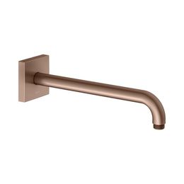 KEUCO Universal Brausearm 53088290302 Ausladung 300 mm, rotgold geb&uuml;rstet, Wandanschluss, Rosette eckig