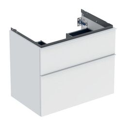 Geberit iCon Waschtisch-Unterschrank 502304013 74x61,5x47,6cm, 2 Schubladen, wei&szlig; matt/Griff wei&szlig; matt