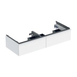 Geberit iCon Doppelwaschtisch-Unterschrank 502314011 118,4x24,7x47,6cm, 2 Schubladen, wei&szlig;/lackiert hochgl&auml;nzend