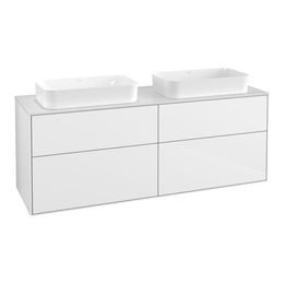 Villeroy & Boch Villeroy und Boch Finion Waschtischunterschrank G31100GF 160x60,3cm, Emotion, Abdeckplatte white matt, Glossy white lacquer