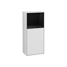 Villeroy & Boch Villeroy und Boch Finion Seitenschrank G500PHMT 41,8x93,6cm, links, Emotion, Regal oben Glossy Black, White matt lacquer