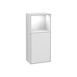 Villeroy & Boch Villeroy und Boch Finion Seitenschrank G500GFMT 41,8x93,6cm, links, Emotion, Regal oben Glossy White, White matt lacquer