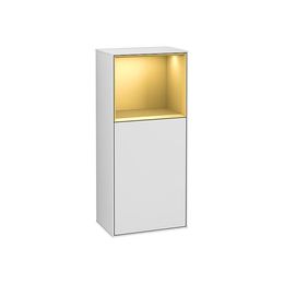 Villeroy & Boch Villeroy und Boch Finion Seitenschrank G510HFMT 41,8x93,6cm, rechts, Emotion, Regal oben Gold matt, White matt lacquer