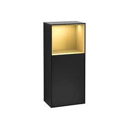 Villeroy & Boch Villeroy und Boch Finion Seitenschrank G500HFPD 41,8x93,6cm, links, Emotion, Regal oben Gold matt, Black matt lacquer