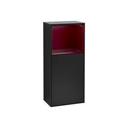 Villeroy & Boch Villeroy und Boch Finion Seitenschrank G510HBPD 41,8x93,6cm, rechts, Emotion, Regal oben Peony Matt, Black matt lacquer